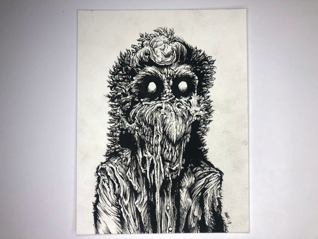 Shapeshifter - Were Bird - Original Ink Drawing - Etsy