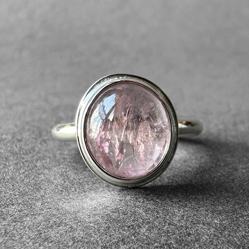 Pink Beryl Ring - Etsy