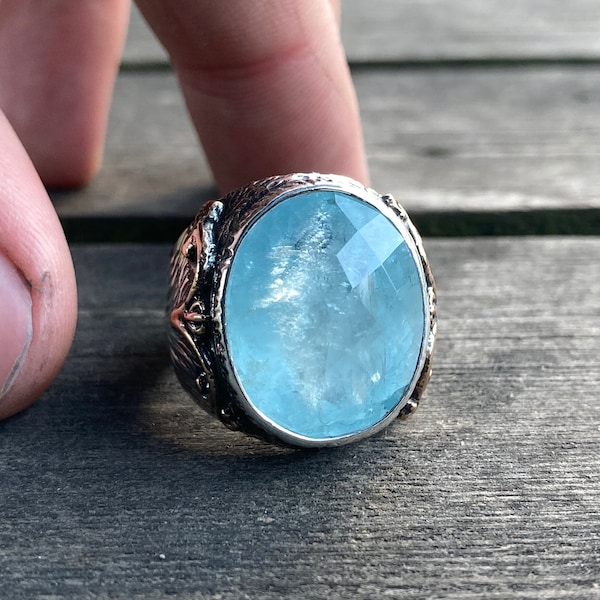 Aquamarine Ring Men - Etsy
