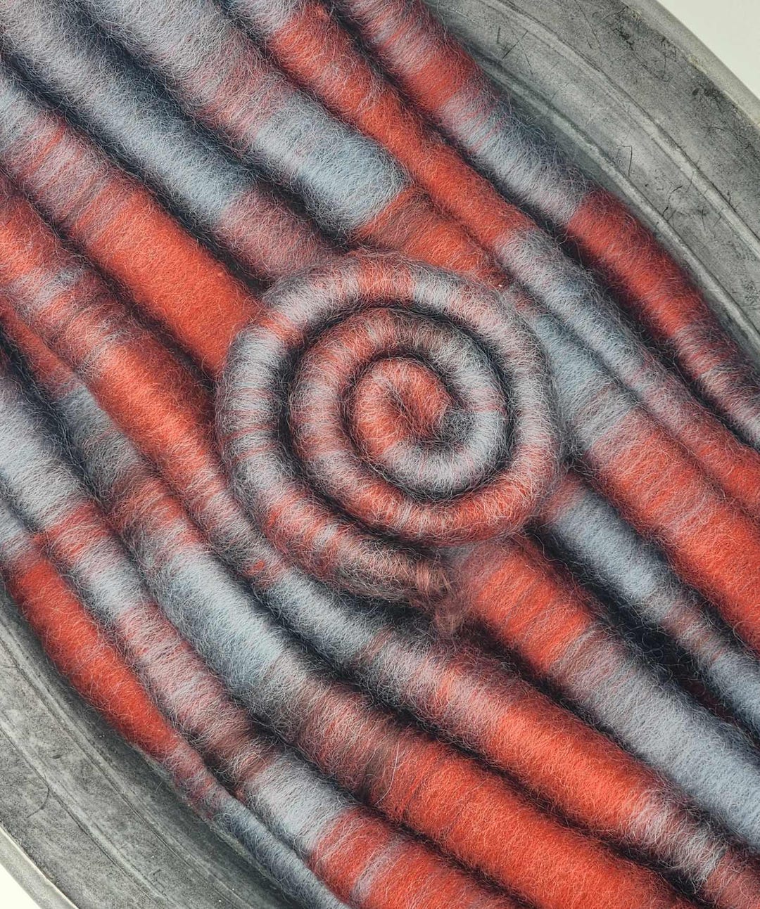 Rolags- Hand Combed Border Leicester, Bamboo Fiber for Spinning ...