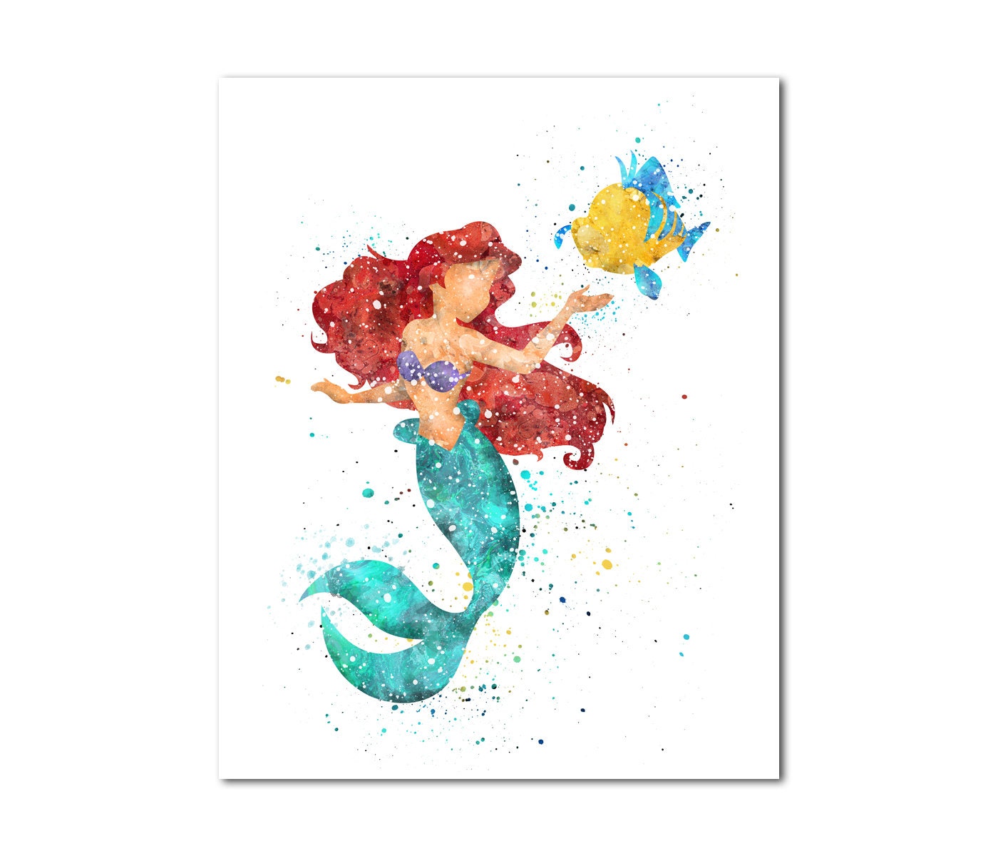 Flounder Painting Ariel