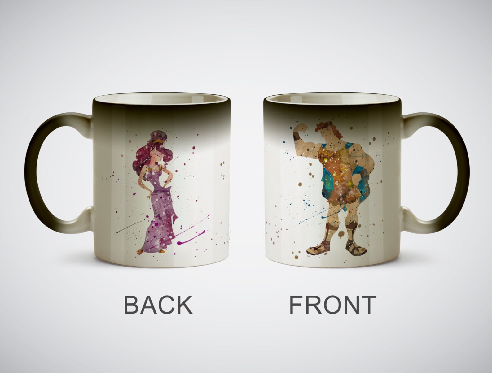 Hercules and Meg Mug Watercolor Art Print Cup Coffe Tea Magic | Etsy