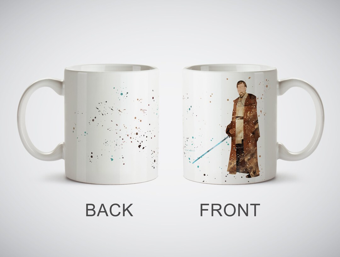 Obi-wan Kenobi Star Wars Mug Watercolor Starwars Art Print Cup Coffee ...