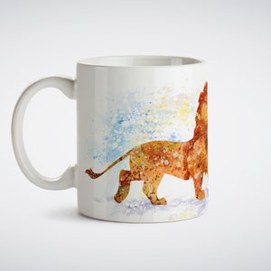 The Lion King Simba Timon Pumbaa Mug Watercolor Art Print Cup Coffee ...
