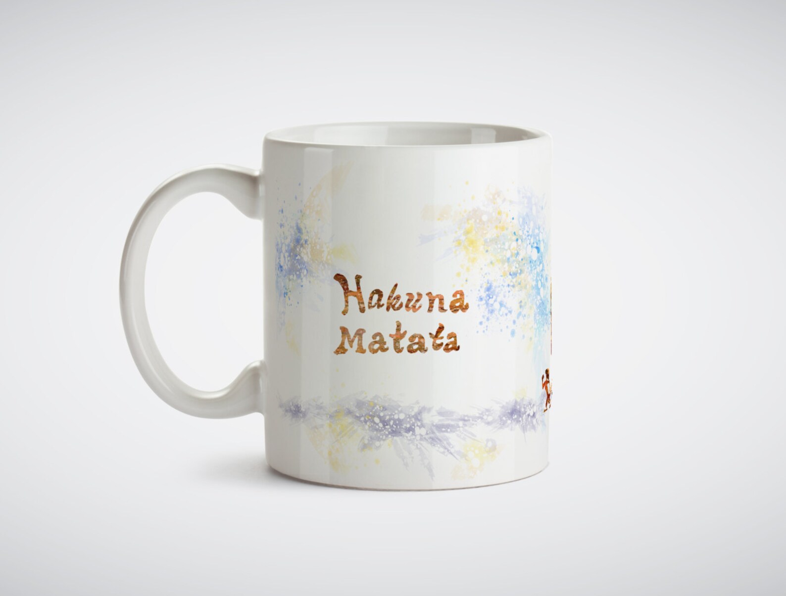 The Lion King Hakuna Matata Simba Timon Pumbaa Mug Watercolor Art Print ...