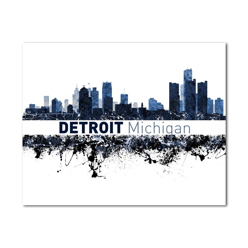 Detroit Skyline Svg - Etsy