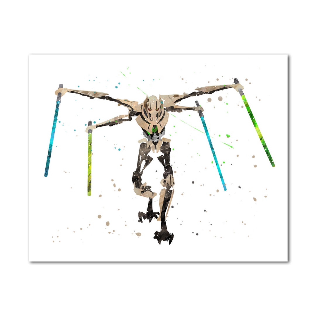 Star Wars General Grievous Picture Digital Download Painting Starwars ...