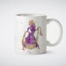 Rapunzel Tangled Magic or White Mug Watercolor Art Print Cup | Etsy