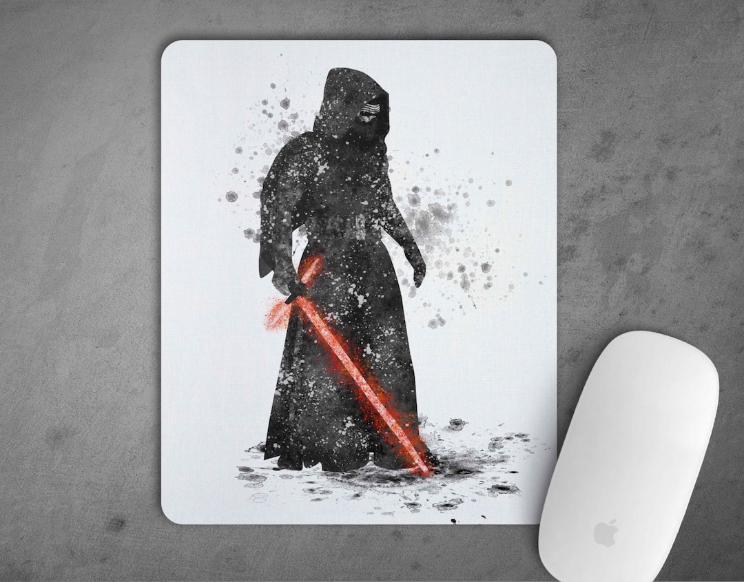 Kylo Ren Star Wars 7 Starwars Watercolor Mousepad Mouse Pad Art Print ...