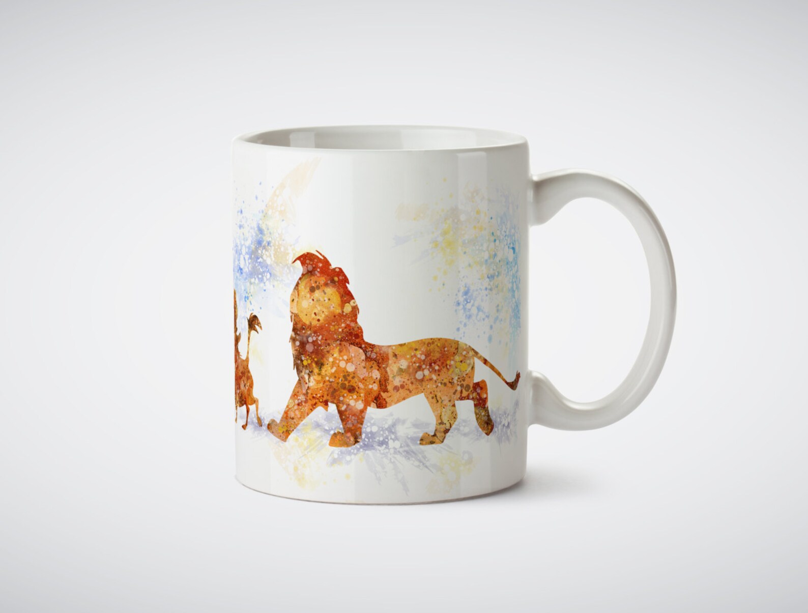 The Lion King Hakuna Matata Simba Timon Pumbaa Mug Watercolor Art Print ...