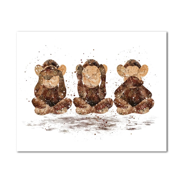 3 Wise Monkeys - Etsy