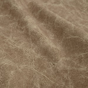 Distressed Tan Faux Leather, Washable Soft Vegan | Western Home Decor ...