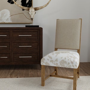 Vegan Faux Cowhide Linen | Western Cow Print With the Look of Hair on ...