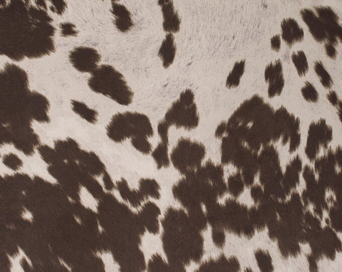 Salt & Pepper Faux Cowhide Chocolate Brown Faux Cowhide Hair on Hide ...