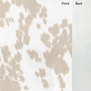 Vegan Faux Cowhide Linen | Western Cow Print With the Look of Hair on ...
