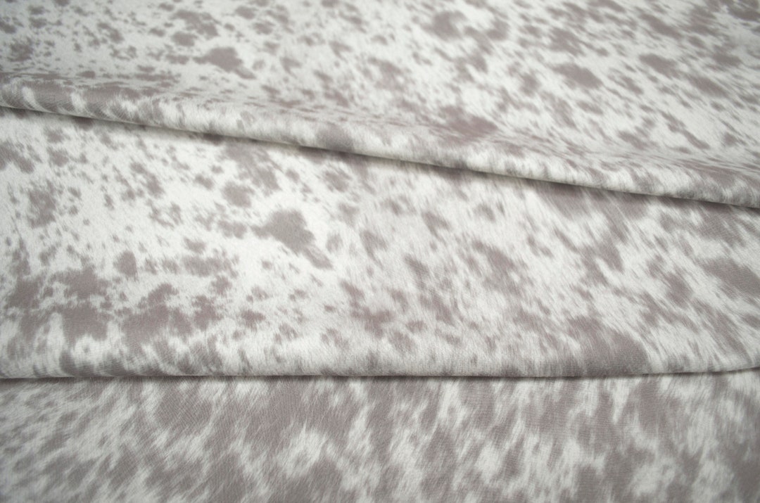 Salt & Pepper Faux Cowhide Grey | Faux Cowhide Hair on Hide Velvety ...