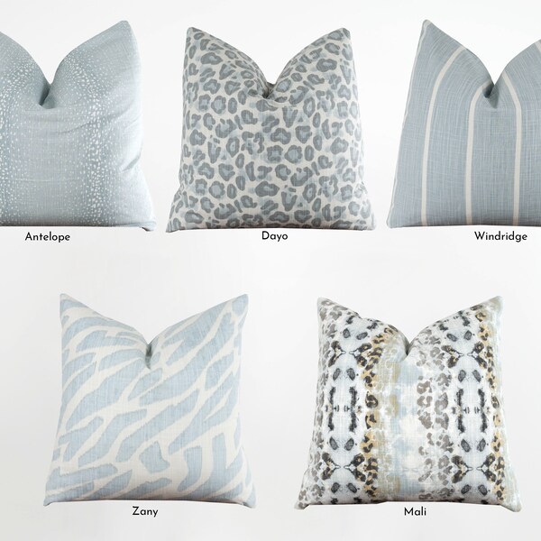 Light Blue Pillow - Etsy