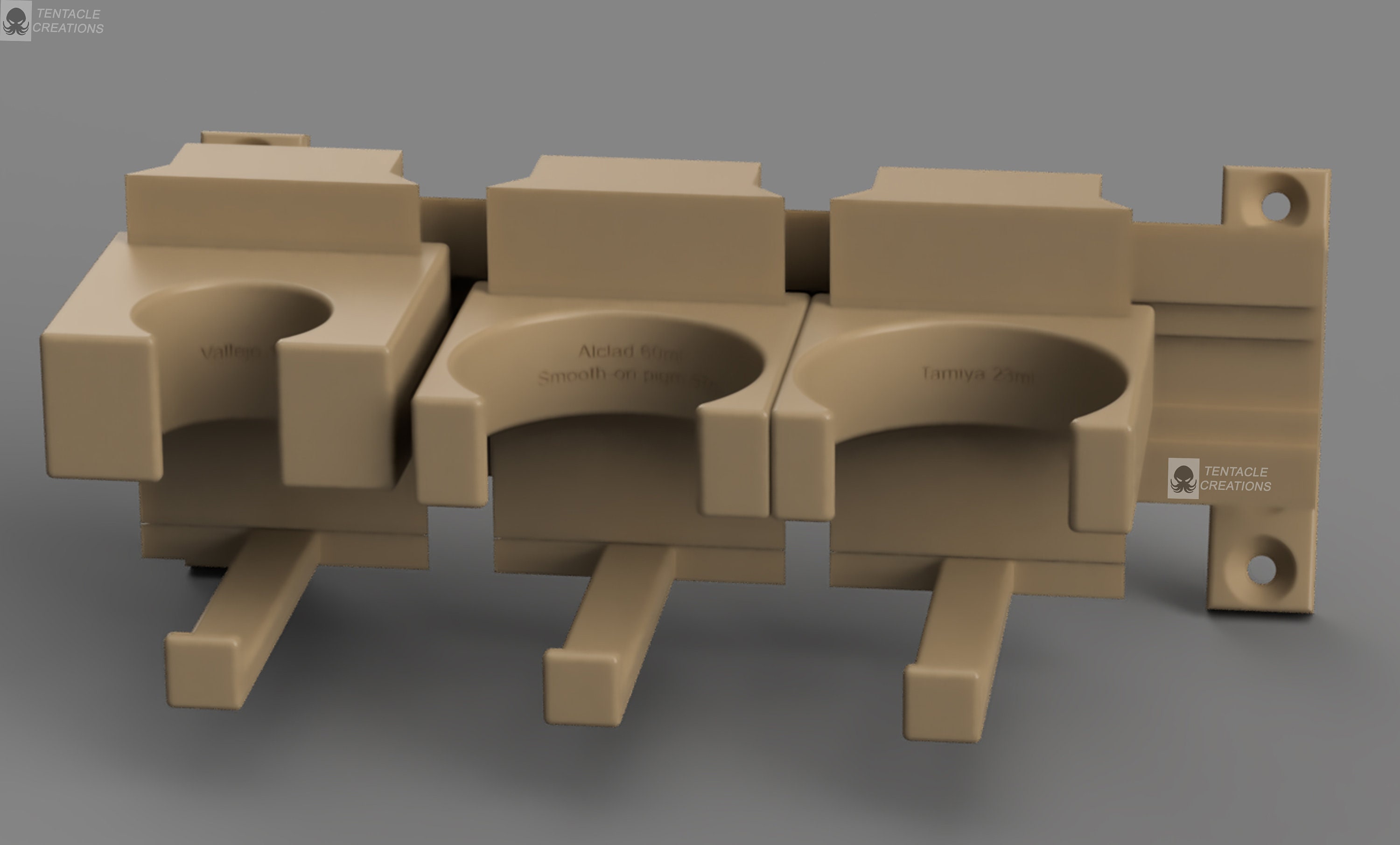 STL 3d File Modular Paint Rack Wall Mounted Designed by - Etsy