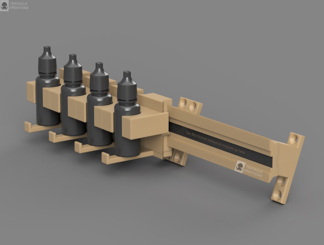 STL 3d File - Modular Paint Rack Wall Mounted Designed by ...