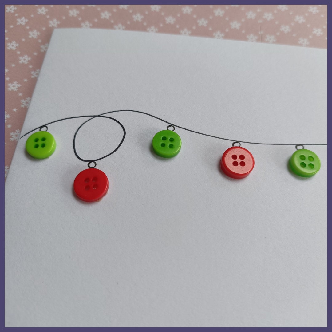 Christmas Festive Light Card, Unique / Handmade Card - Etsy UK