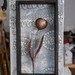 Forged Copper Tulip in Wood Frame Metal Flower Wall Sculpture Elegant ...