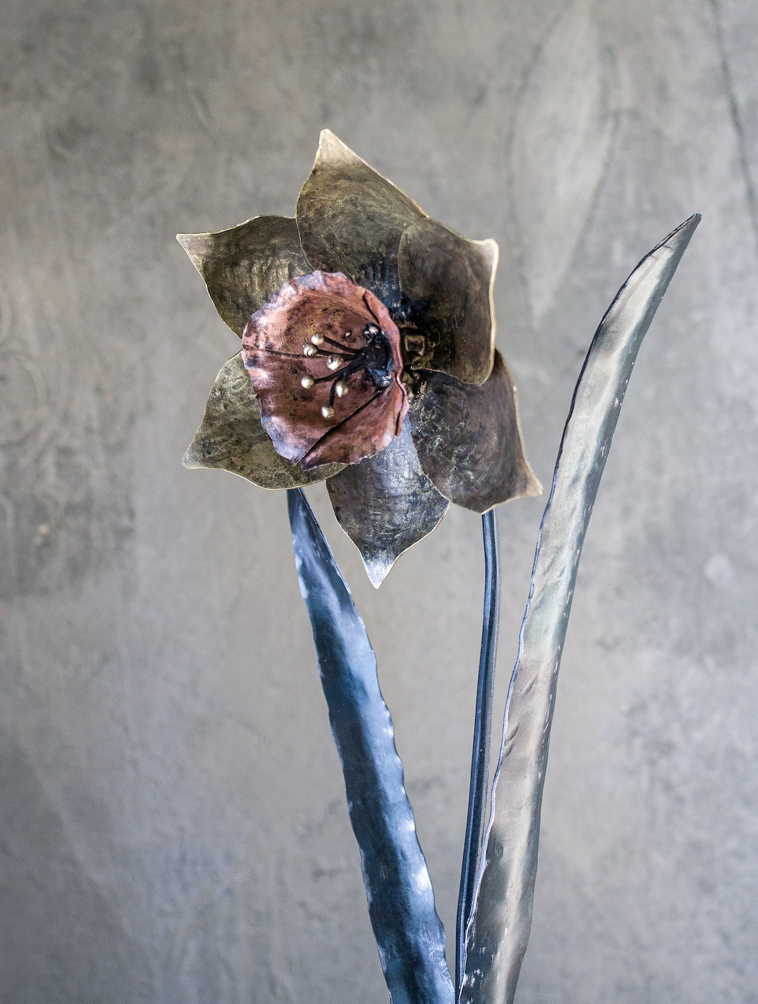 Wonderful Metal Flower - Daffodil - Metal Sculpture, One of a Kind ...