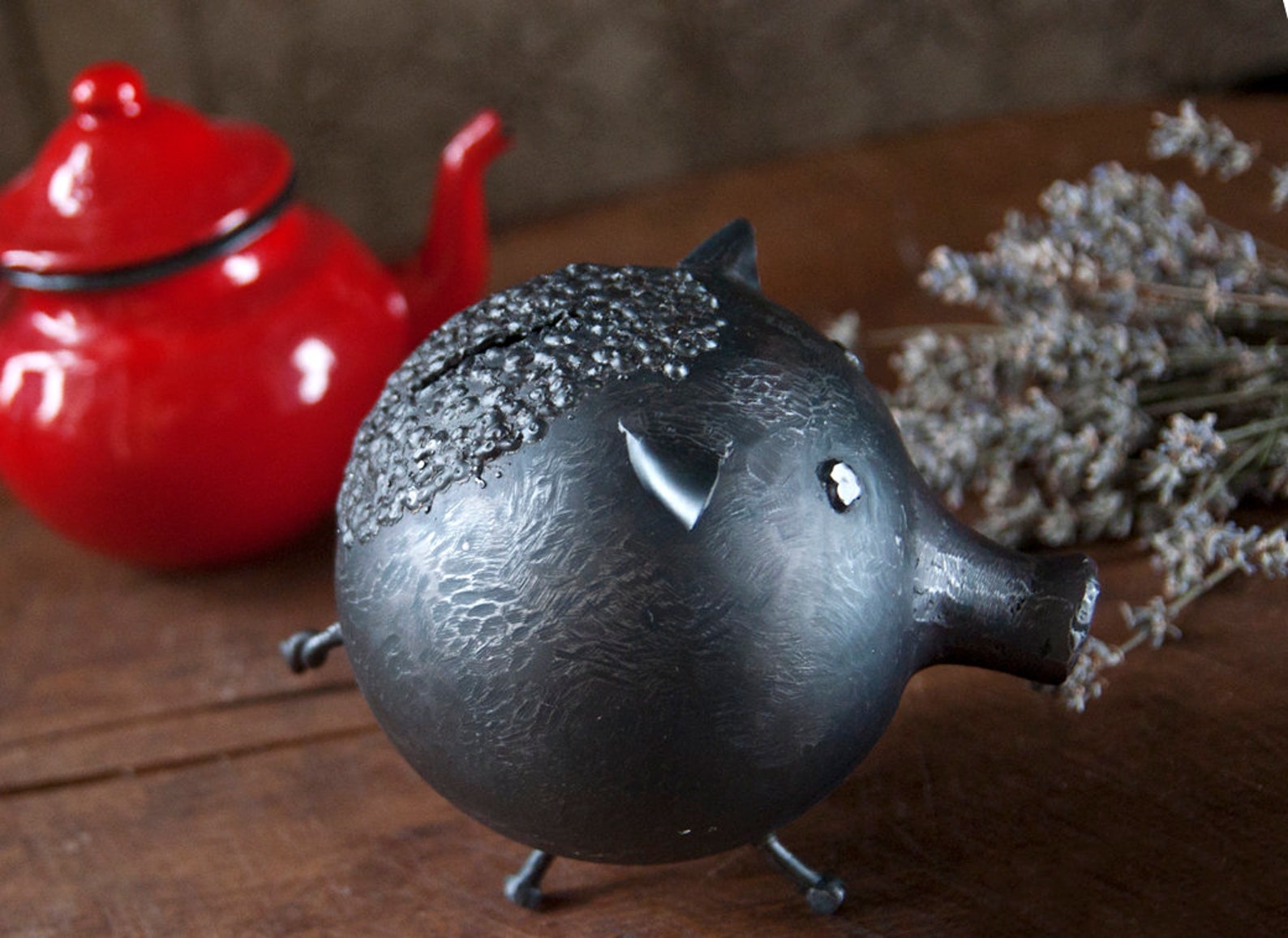 Piggy Bank Metal Sculpture Funny Pig Forged Iron Welded 3D | Etsy