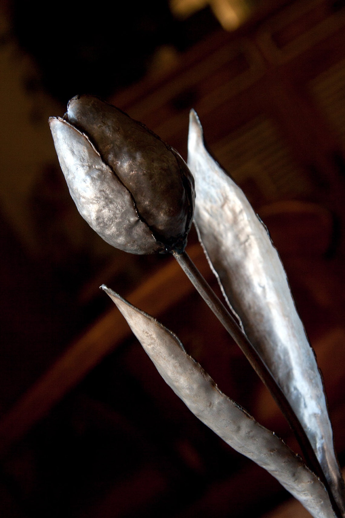 Unique Sculpture Мetal Tulip Amazing Metal Flower Welded - Etsy