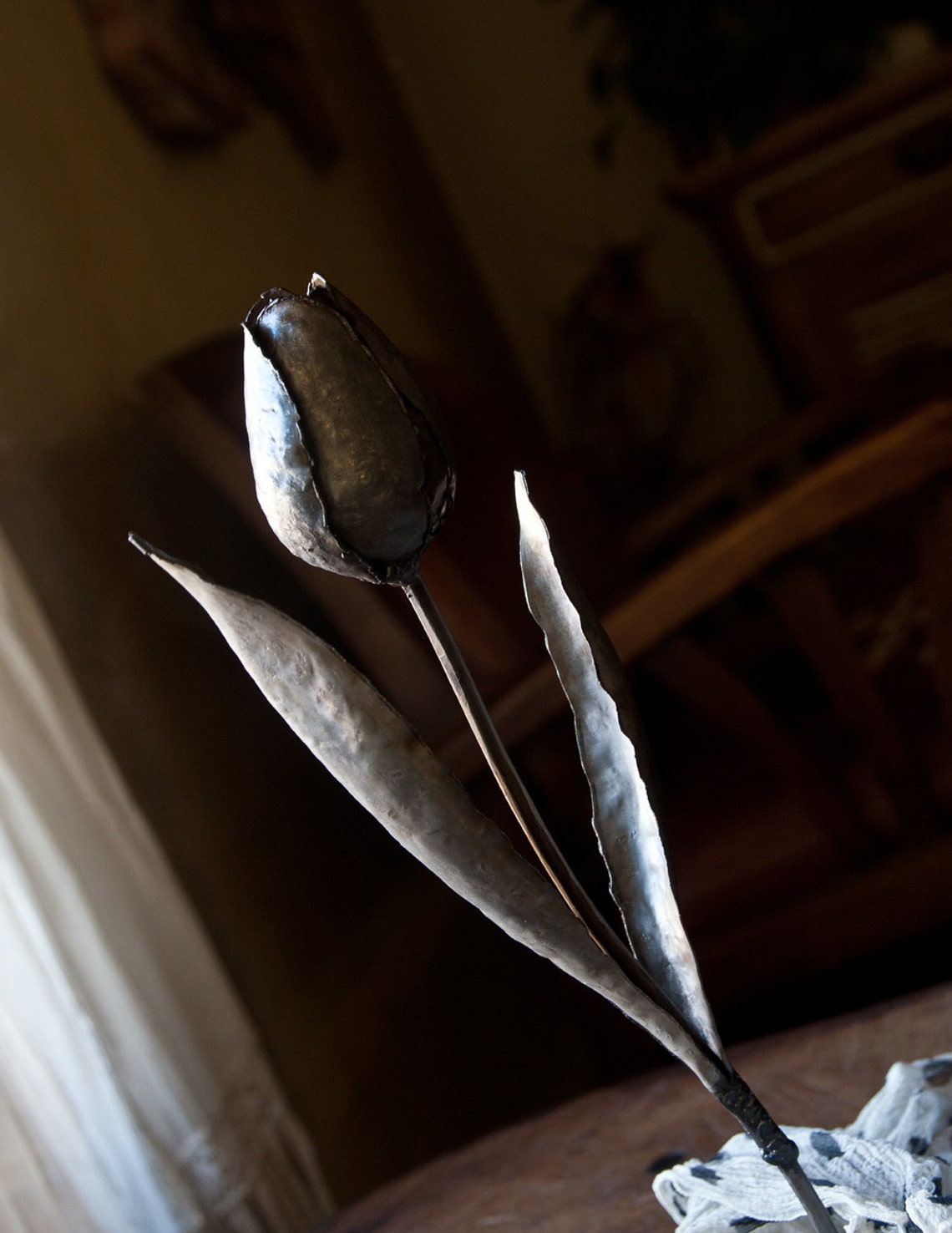 Unique Sculpture Мetal Tulip Amazing Metal Flower Welded - Etsy