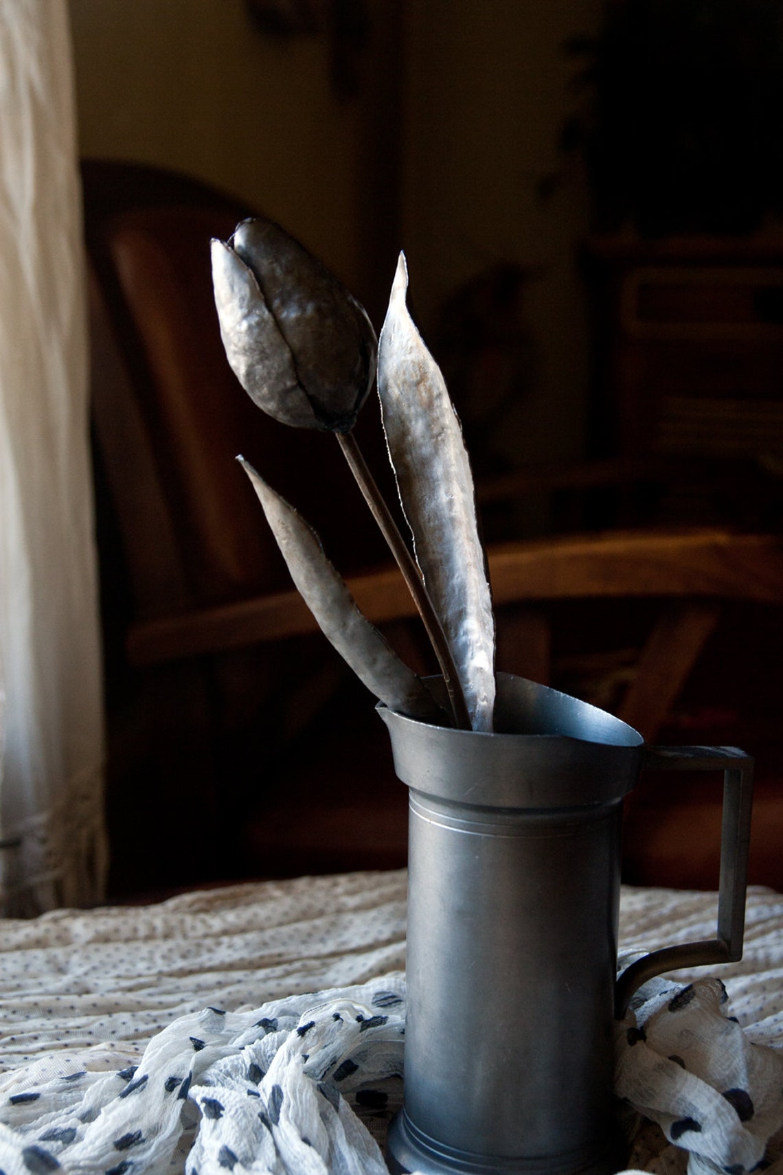 Unique Sculpture Мetal Tulip Amazing Metal Flower Welded - Etsy