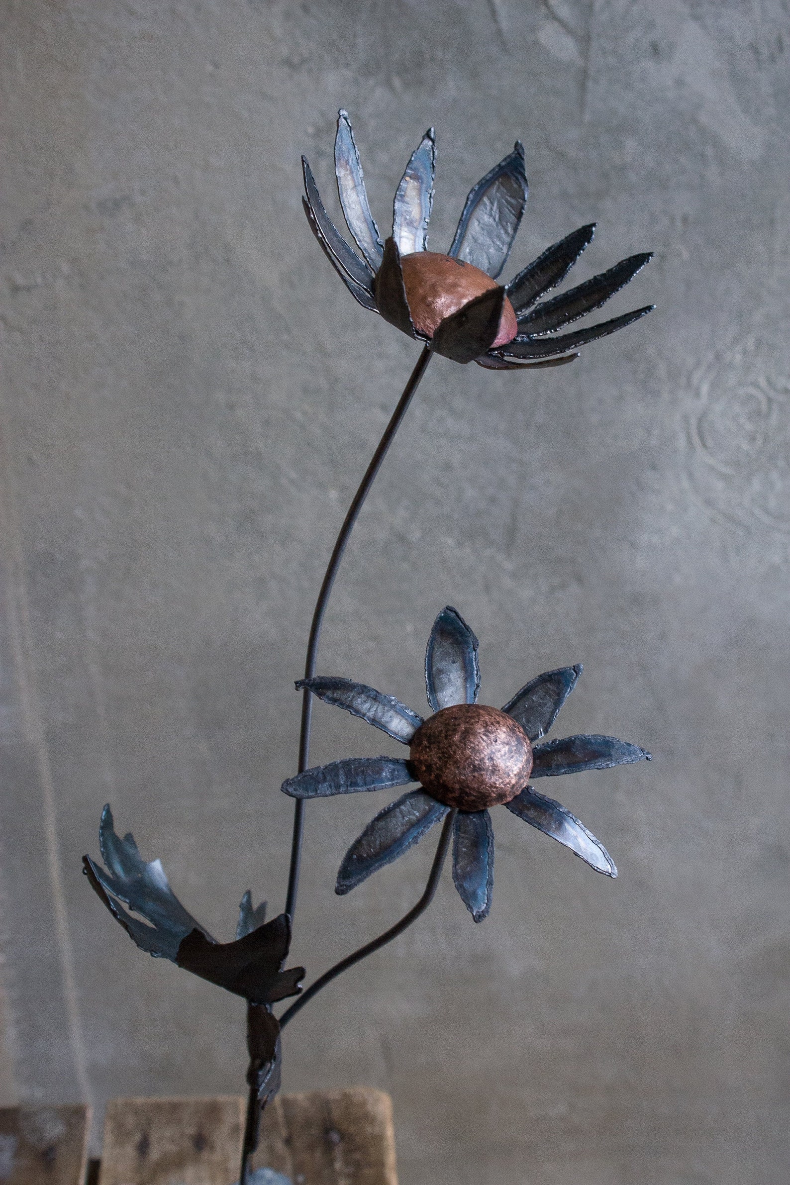Metal Flowers Wrought Iron Daisy Metal Art by - Etsy
