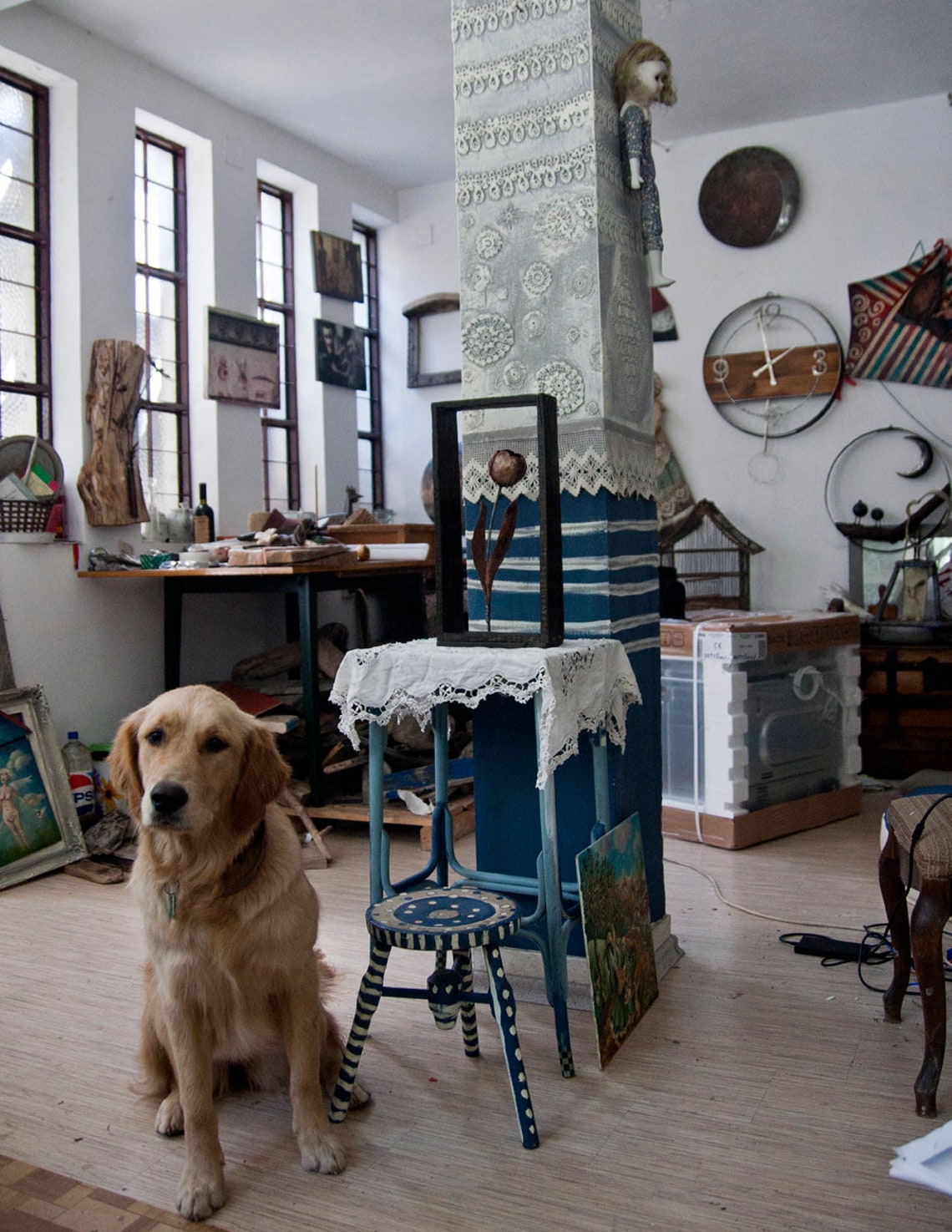 Forged Copper Tulip in Wood Frame Metal Flower Wall Sculpture - Etsy