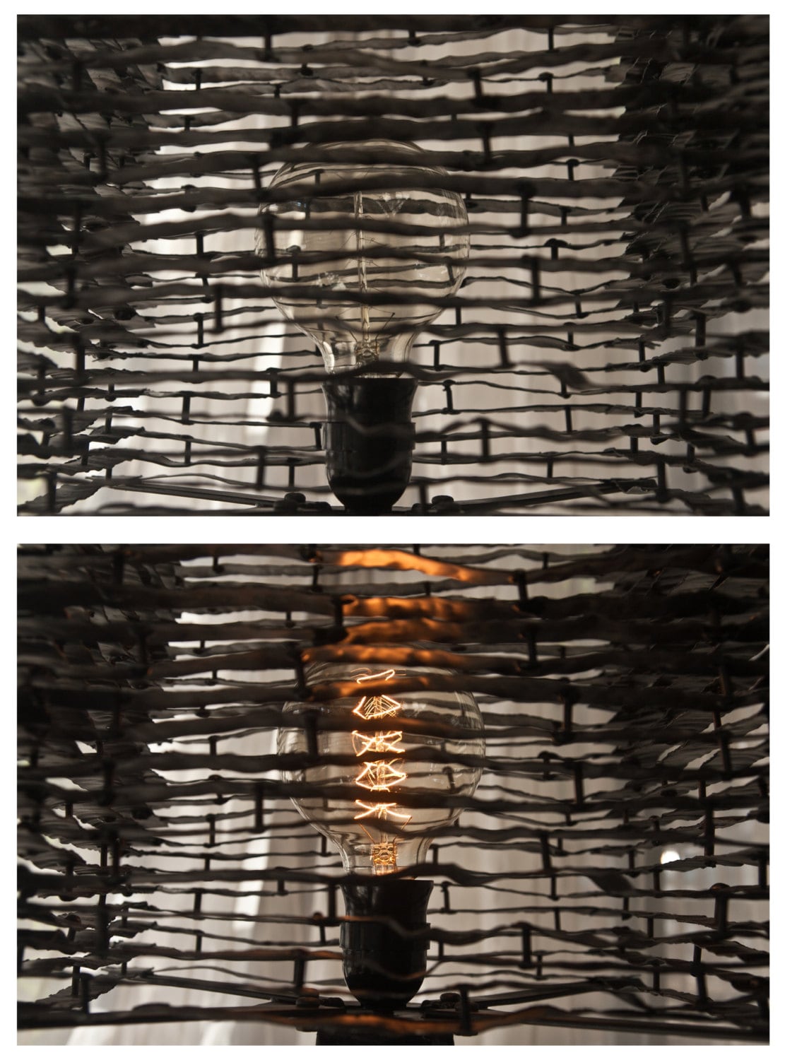 Stunning Industrial Design Metal Lamp wrought iron art lamp | Etsy