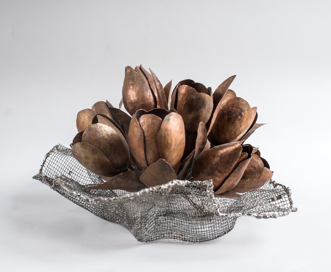 Metal Tulips Bouquet Wedding Table Decoration, Original Art by ...