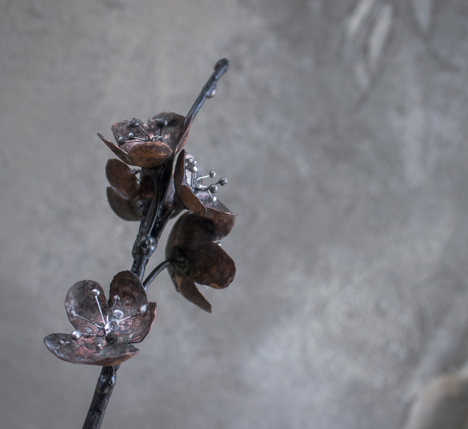 Metal flower sculpture Japanese cherry blossom sakura made | Etsy