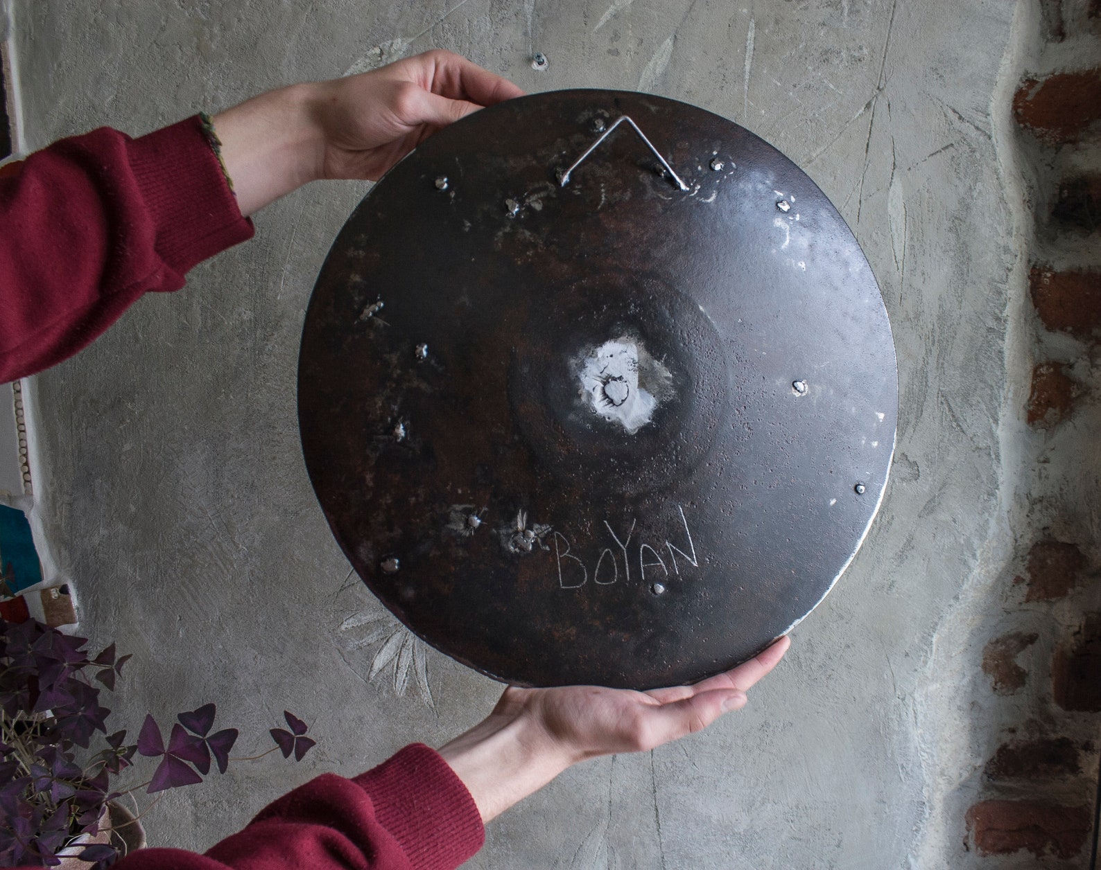 Industrial Metal Round Sculpture Steel Wall Art With Angels - Etsy