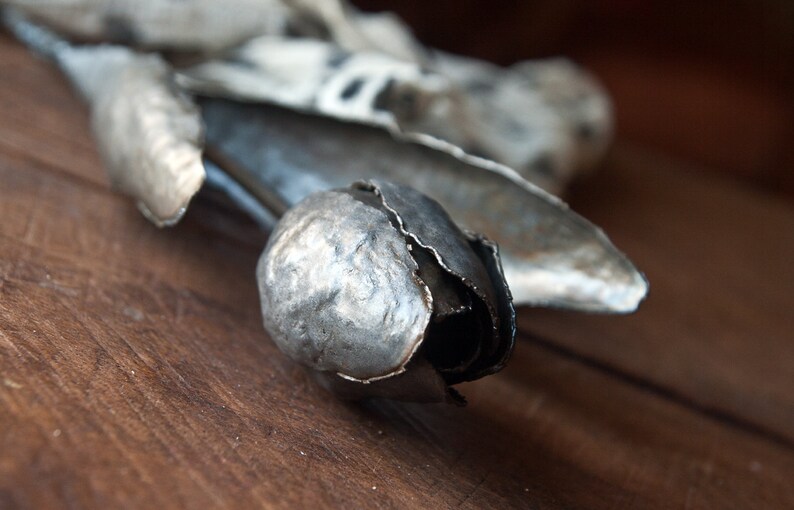 Unique Sculpture Мetal Tulip Amazing Metal Flower Welded - Etsy