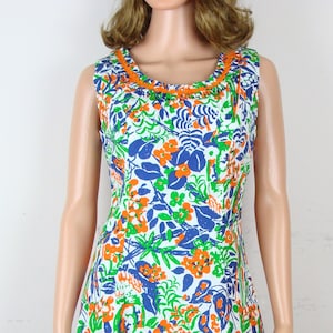 Vintage Sun Dress 60s Floral Print Shifts Internationale Miami Tropical ...