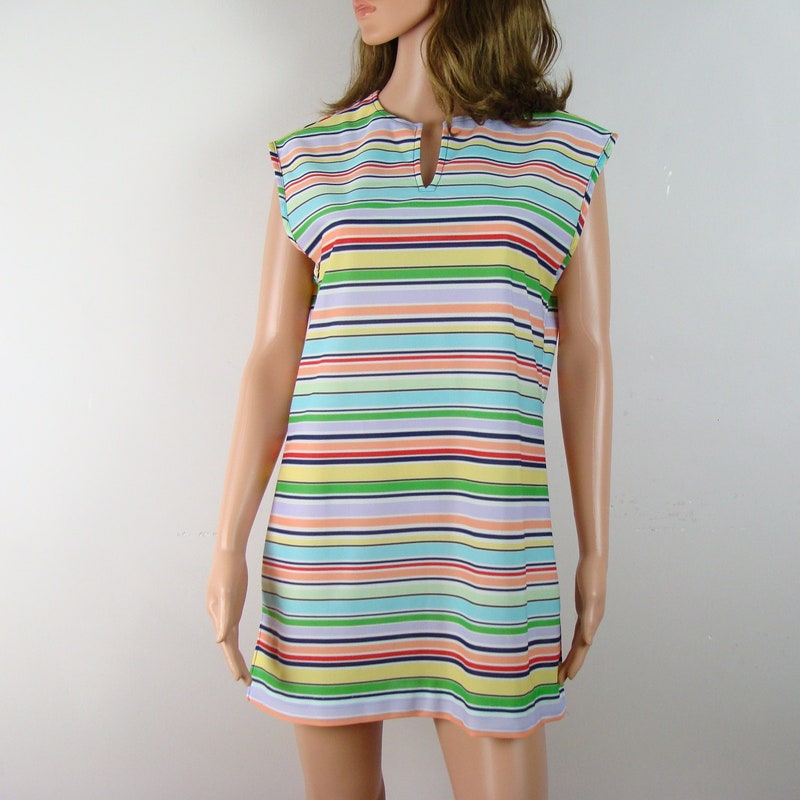 Rainbow Stripe Dress - Etsy