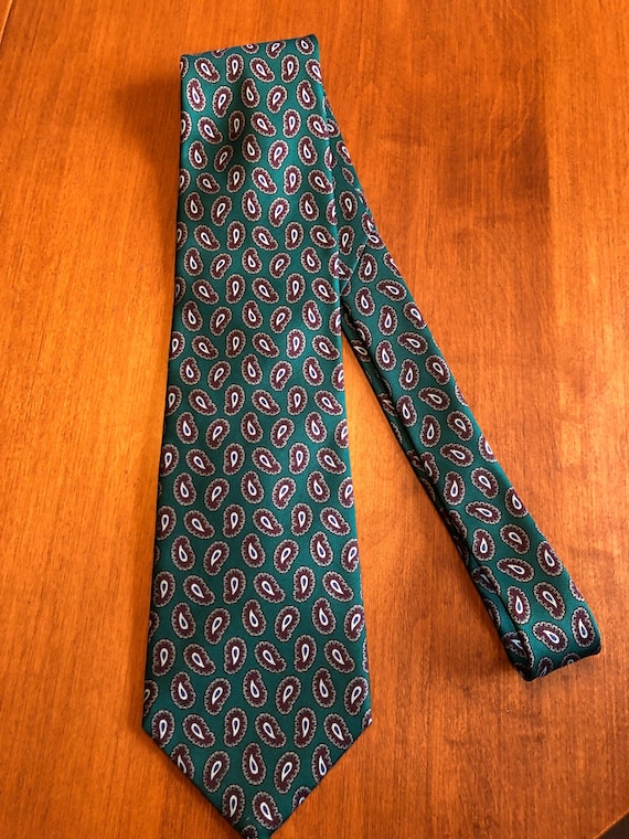Vintage Christian Dior Silk Tie 80s Designer Necktie … - Gem