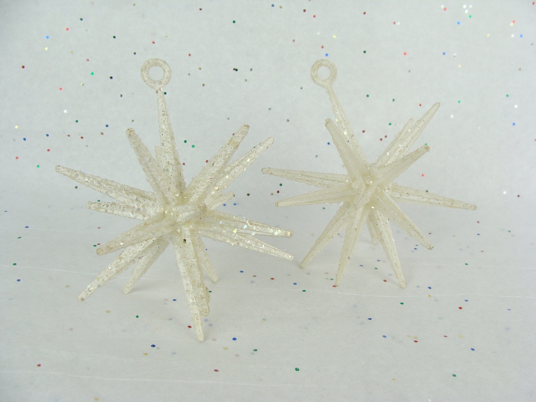 Vintage Christmas Ornaments 60s Atomic Sputnik Starburst Bradford Style ...