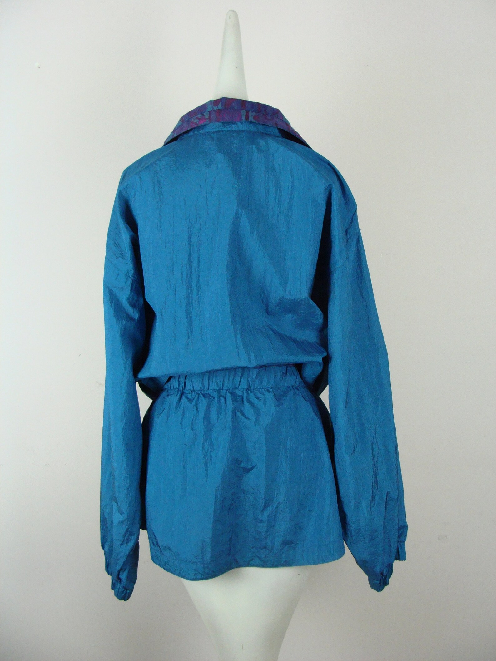 Vintage Windbreaker Jacket 90s Drawstring Waist Moving Comfort - Etsy