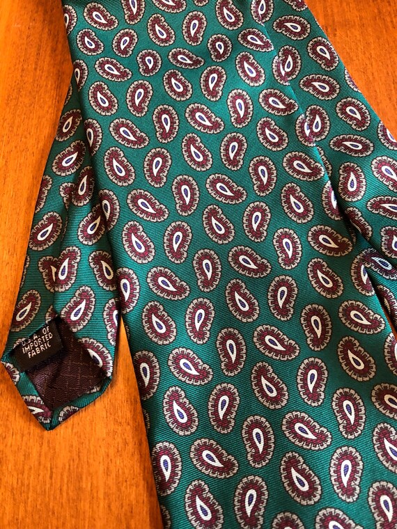 Vintage Christian Dior Silk Tie 80s Designer Necktie … - Gem