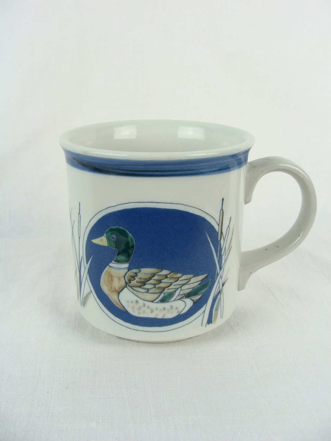 Vintage Duck Mug 80s Mallard Duck Pond Cattail Plants 1980s - Etsy