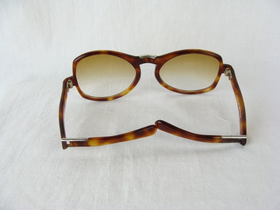 Vintage Foldable Sunglasses 70s Eye Benders Beta Faux… - Gem