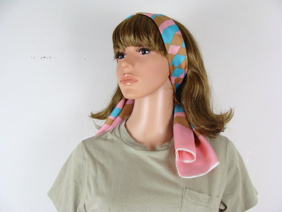 Vintage Oblong Scarf 70s Christopher Signed Neck Scar… - Gem