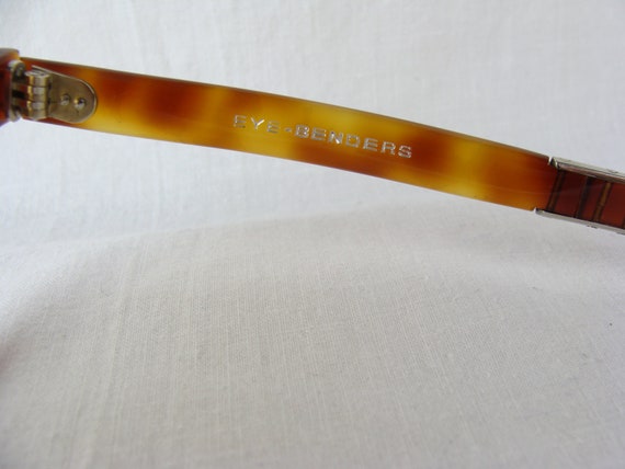 Vintage Foldable Sunglasses 70s Eye Benders Beta Faux… - Gem