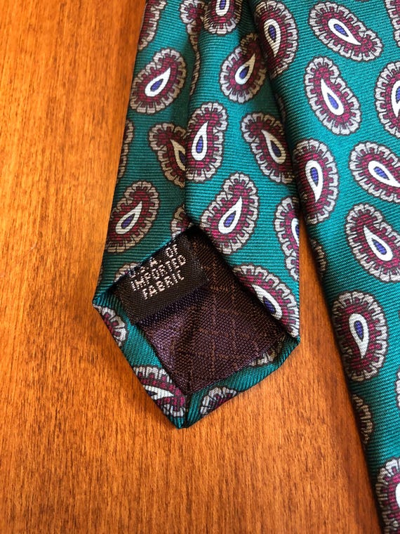 Vintage Christian Dior Silk Tie 80s Designer Necktie … - Gem