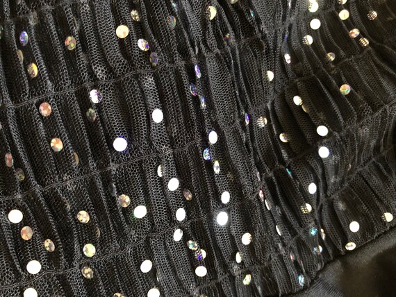 Y2K Crop Top, 2000s Glitter Top, Black Sparkly Tank … - Gem