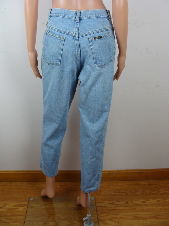 Vintage Sasson Jeans 80s High Waisted Tapered Leg Lig… - Gem